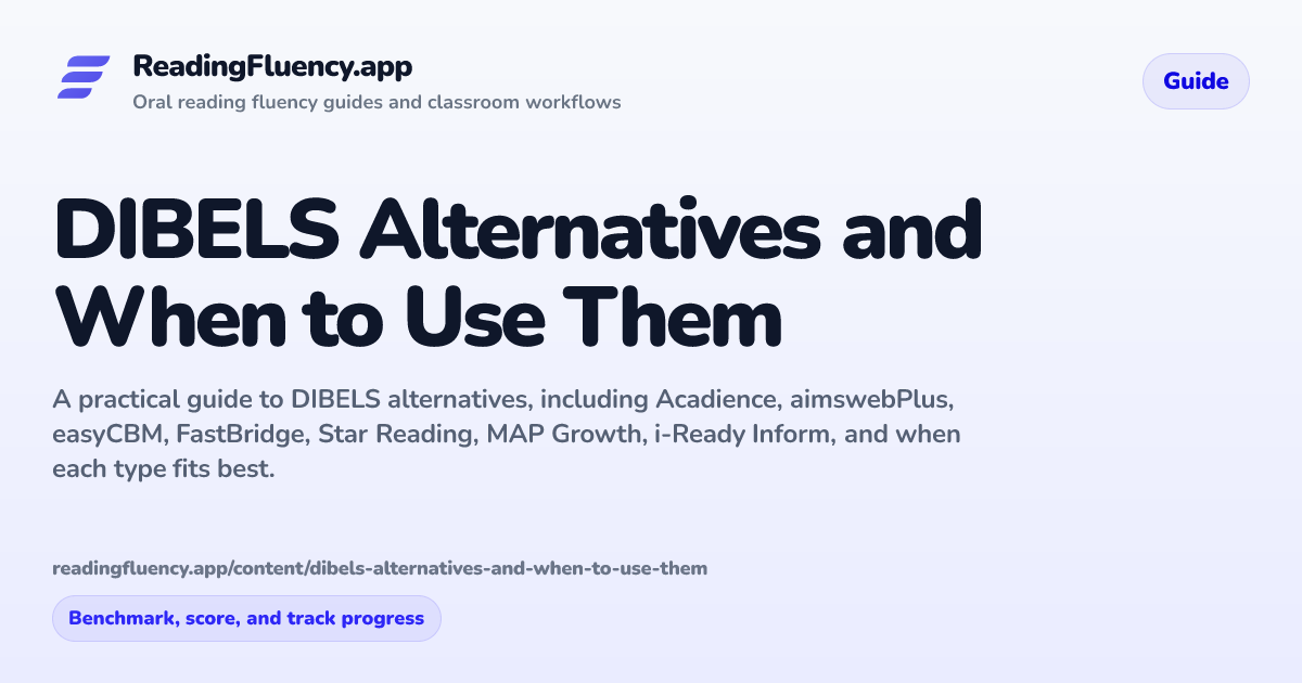DIBELS Alternatives: Acadience, aimswebPlus, easyCBM & More